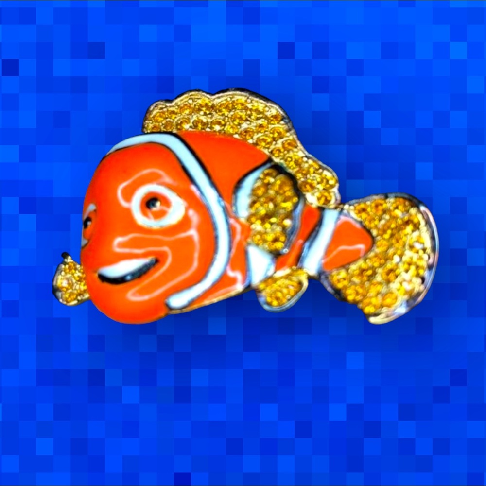 Finding Nemo Clownfish Jeweled Pave Swarovski Jewelry… - Gem